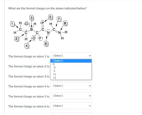 Solved What Are The Formal Charges On The Atoms Indicated Chegg Com
