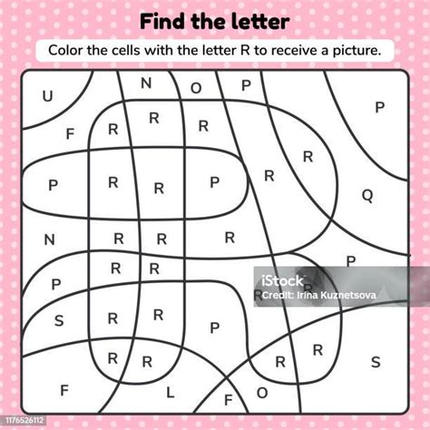 벡터 그림입니다 아이들을위한 색칠 공부 편지 유치원 유치원 및 학교 연령을위한 워크 시트 개념에 대한 스톡 벡터 아트 및 기타 이미지 Istock