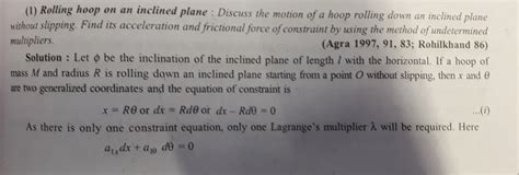 Classical Mechanics Lagrangian Of A System Mathematics Stack Exchange