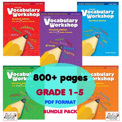 Pdf 033 Sadlier Vocabulary Workshop Enriched Edition Grade 1 5