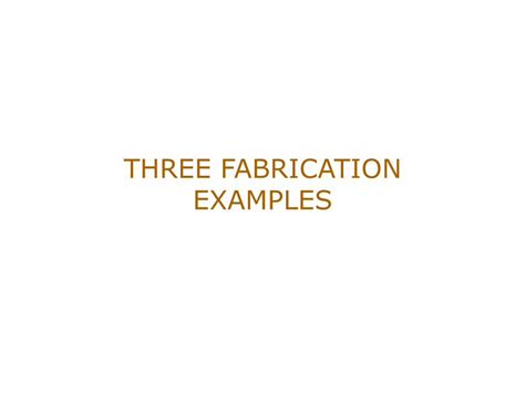 Pdf Three Fabrication Examples Dokumentips