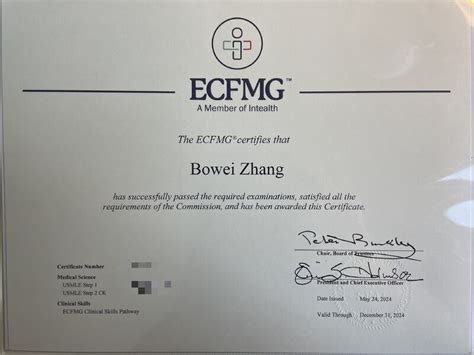 Bowei Zhang On Linkedin Medicalcareer Ecfmg