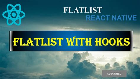 Flatlist React Native Hooks Youtube