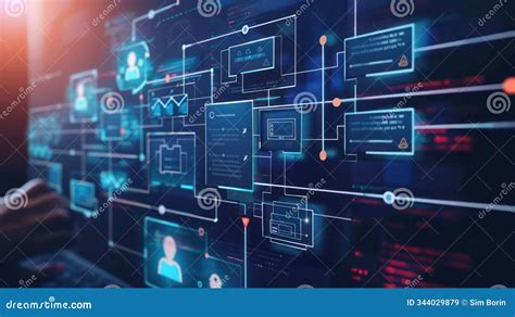 A Flowchart Illustrating The User Journey Through Stock Illustration Illustration Of Steps