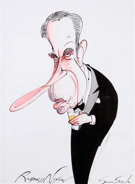 Scarfe The 1970s Tricky Dicky Richard Nixon Scarfe At Sothebys Sixty Years Of