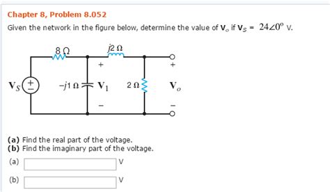 Solved Given The Network In The Figure Below Determine The