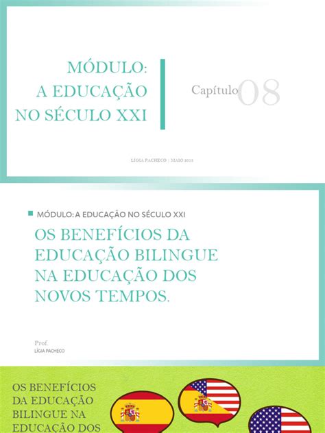 Aula 8 Os Benefícios Da Educação Bilingue Na Educação Dos Novos Tempos Pdf