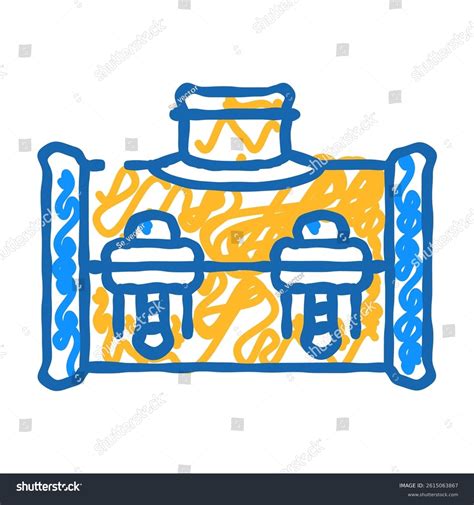 Steel Pipeline Doodle Icon Sketch Vector Stock Vector Royalty Free 2615063867 Shutterstock