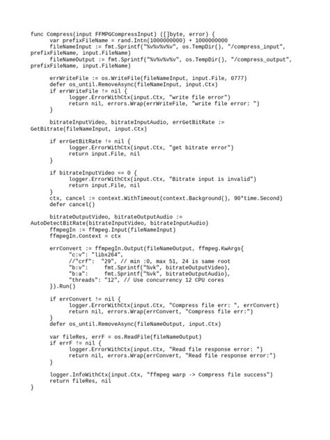 Compress Ffmpeg Golang Pdf