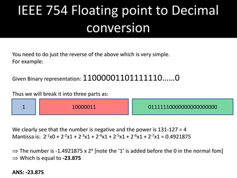 quick tutorial on ieee 754 floating point representation ppt