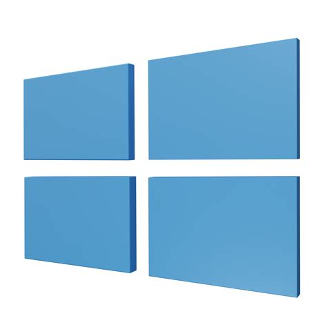D Windows Top Brand Operating System Logos Isolated On Transparent Background PNG