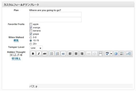 Custom Field Template Wordpress Plugin