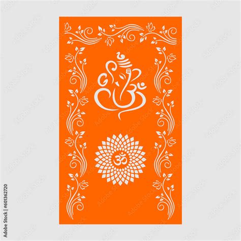 Vector Om Jaali With A Square For Mandir Decoration For Cnc Cutting Swastika Ganesh Deep With