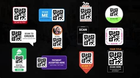 Modern QR Code Titles After Effects Template
