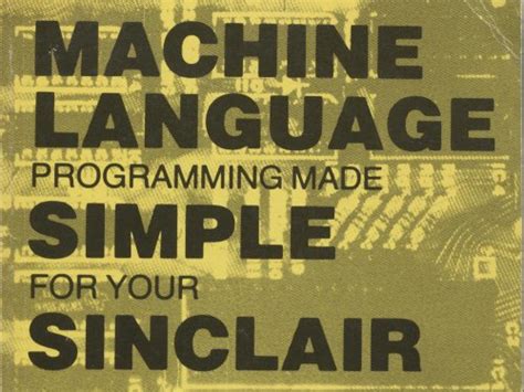 Machine Language Programming Made Simple Retrocomp Si