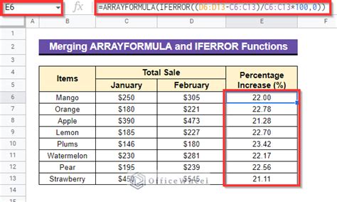 How To Calculate Percentage Increase In Google Sheets 4 Ways