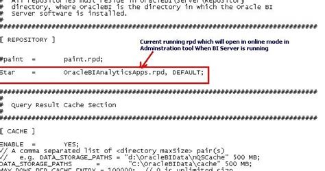 parameter updates in nqsconfig file in obiee 11g