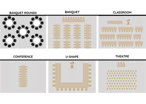Sample Seating Styles And Layouts Portland Tx Official Website