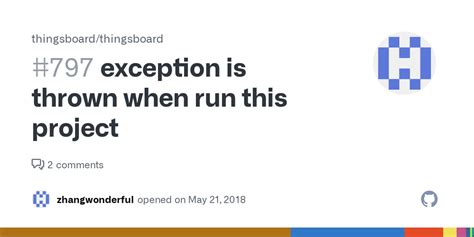 Exception Is Thrown When Run This Project · Issue 797 · Thingsboard