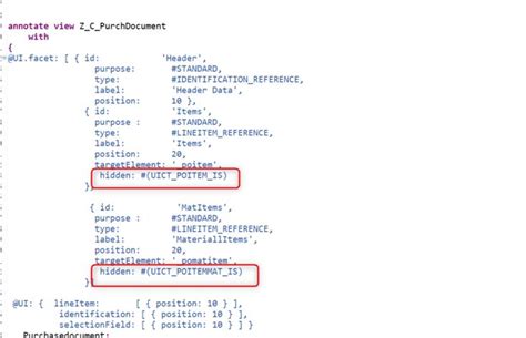 Dynamic Fiori Tab Hiding Virtual Elementsui Annotations In Rap Model