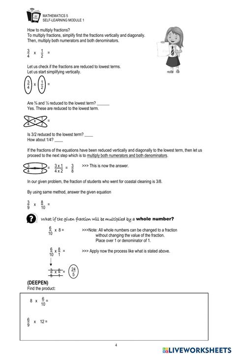 Math 5 Interactive Exercise Live Worksheets