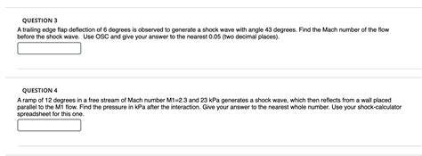 Solved Question 3 A Trailing Edge Flap Deflection Of 6