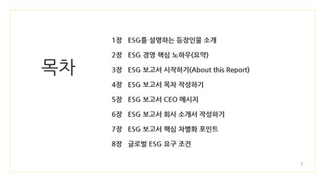 Esg 차별화 보고서 1권으로 끝내기 크몽