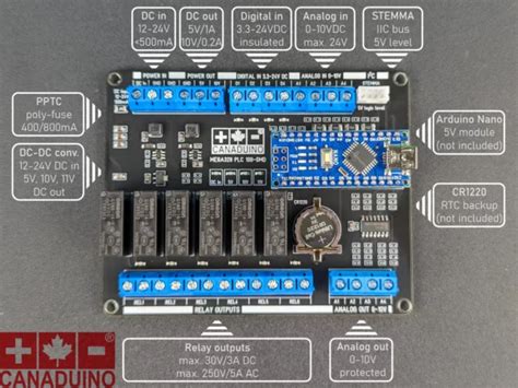 Canaduino Mega328 Plc 100 V2 Smd For Arduino Nano Canaduino®