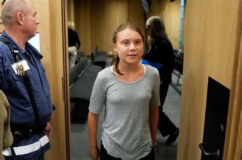 Greta Thunberg Fined Over Swedish Climate Protest Evening Standard
