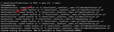 powershell amsi bypass implementing a runtime hook with frida