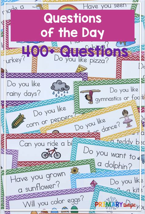Question Of The Day Tuesday Preschool Morning Questions
