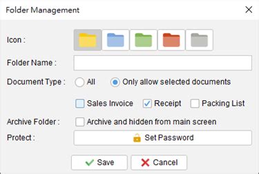 Folder Management Quick Receipt Help Center