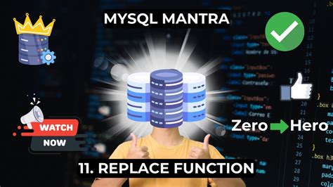 Replace Function Mysql Episode 11 Mysql Mantra Youtube