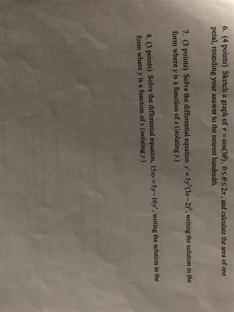 Solved Sketch A Graph Of R Cos Theta R Chegg