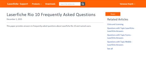 Laserfiche 10 Faq Laserfiche Answers