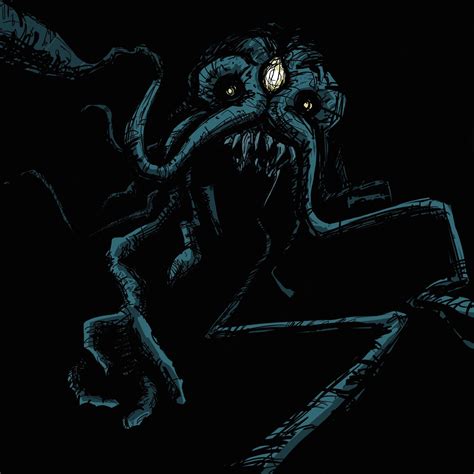 Drew A Creepy Void Monster Inspired By Deep Sea Life Rthalassophobia