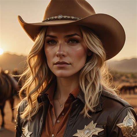 American Cowgirl Superhero In Hyperrealistic Film Ai Art