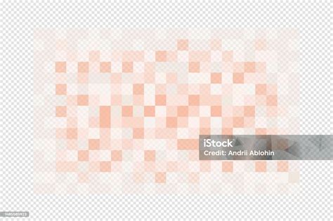 Sensor Blur Efek Tekstur Mosaik Pada Latar Belakang Transparan Pola Piksel Kencang Kulit