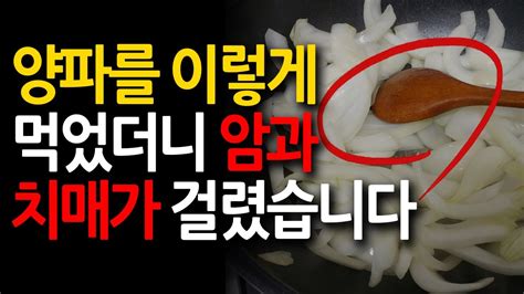 양파를 절대로 이렇게 먹지 마세요ㅣ치매에 걸리고 암에 걸립니다ㅣ양파를 건강하게 먹는 방법ㅣ양파를 신선하게 보관하는 방법