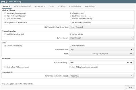 Tilda A Gtk Based Drop Down Terminal Emulator For Linux And Unix 2daygeek