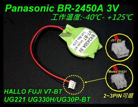[全新]松下Panasonic BR2450A 3V,適用FUJI V7-BT UG221 UG330H/UG30電池 | 露天市集 | 全台 ...