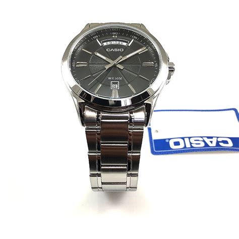 Mens Casio Collection Mtp 1381d Elegant Day Date Watch Mtp1381d 1a