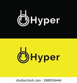 Hyper Abstract Logo Design Vector Stock Vector Royalty Free