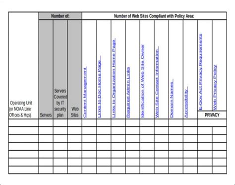 Server Rack Excel Template