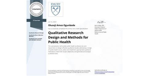 Olusoji Ogunbode On Linkedin Completion Certificate For Qualitative