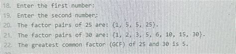 Solved Java Code Input First Number Is 25 ﻿second Number Is