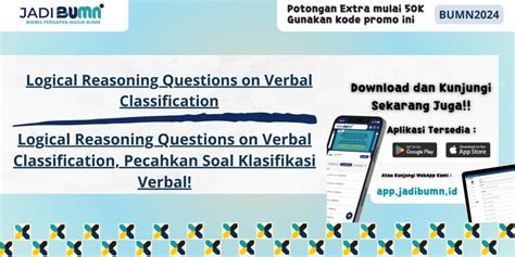 Logical Reasoning Questions On Verbal Classification Ini Caranya