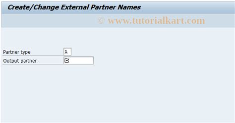 RL SAP Tcode Change External Partner Descriptions