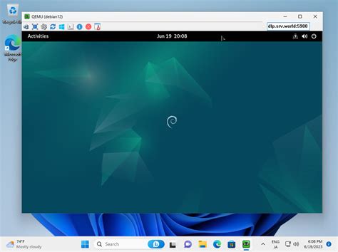 Debian 12 Bookworm KVM VNC Connection Client Server World