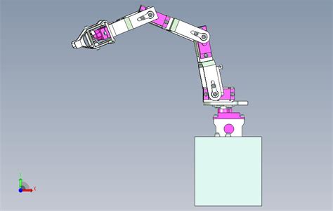 多轴机械臂设计parasolid模型图纸下载 懒石网